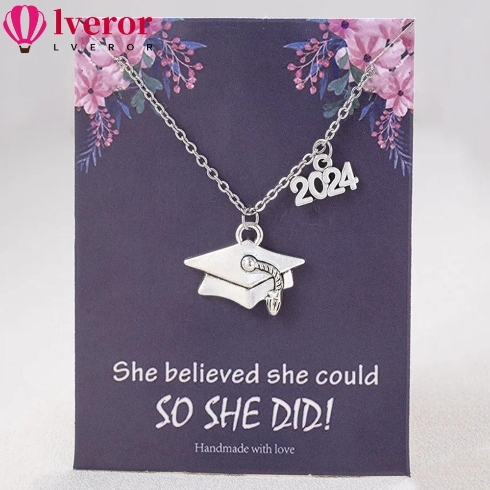Lveror จี ้ สร ้ อยคอ การสําเร ็ จการศึกษา 2024 หมวกสําเร ็ จการศึกษาแฟชั ่ นหมวกสําเร ็ จ ...