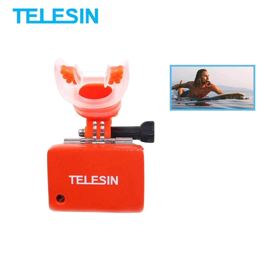 Telesin Bite Mouth Mount Holder for GoPro Insta360 DJI SJCAM Xiaomi ...