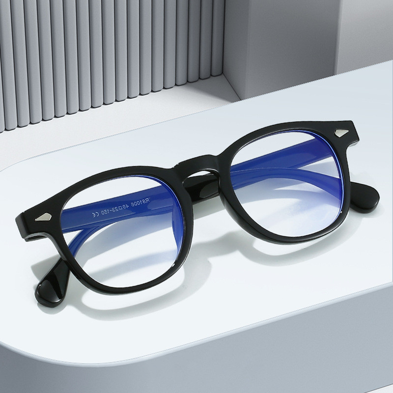 [Huahua Exclusive] Cool Square Glasses TR90 Blue-ray Plain Glasses Mens ...