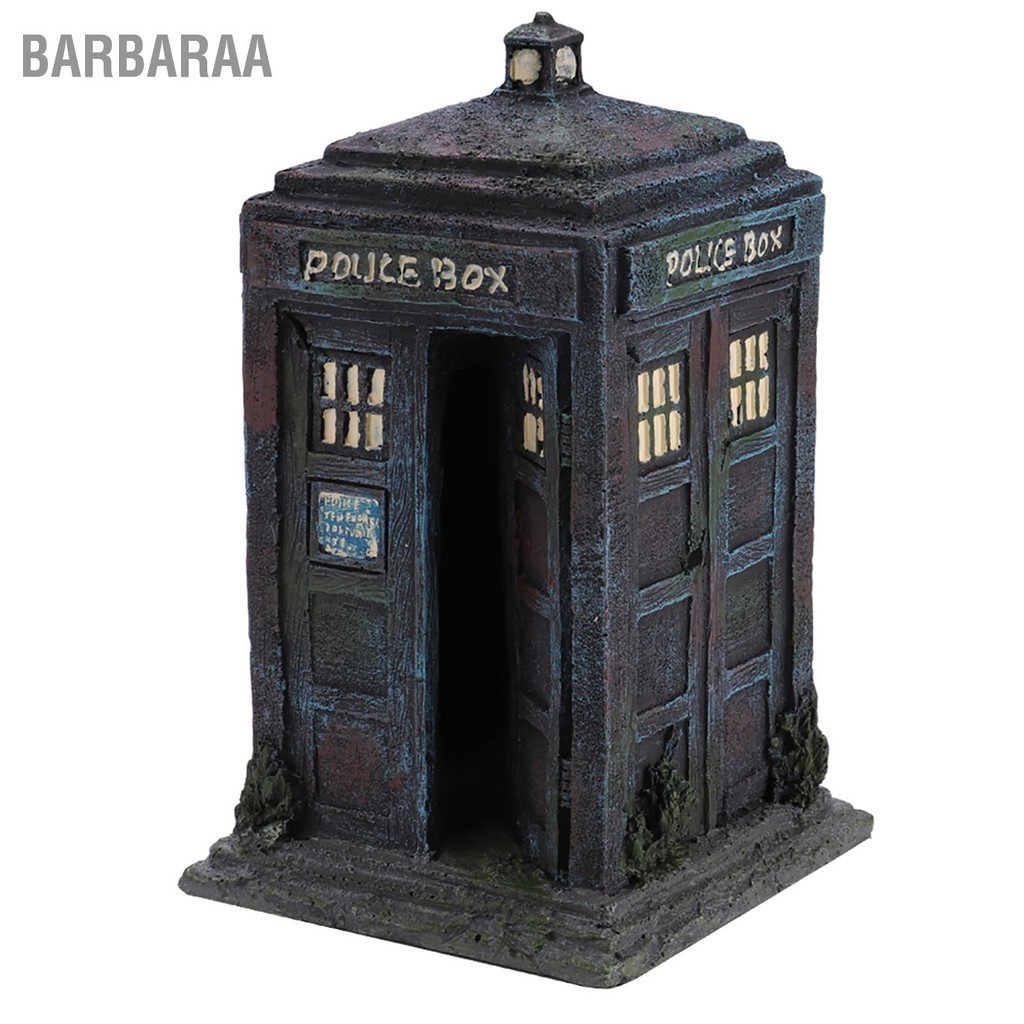 Barbaraa ทนทานจำลองเรซิ่น Sentry Box Fish Tank Aquarium เครื่องประดับตก ...