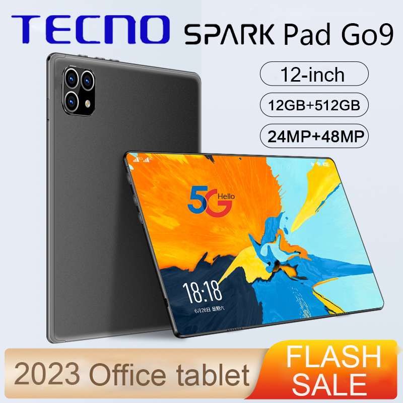 TECNO SPARK S9 แท็บเล็ต แกะ12GB รอม512GB แท็บเล็ตราคาถูก รองรับ2ซิม 5G ...