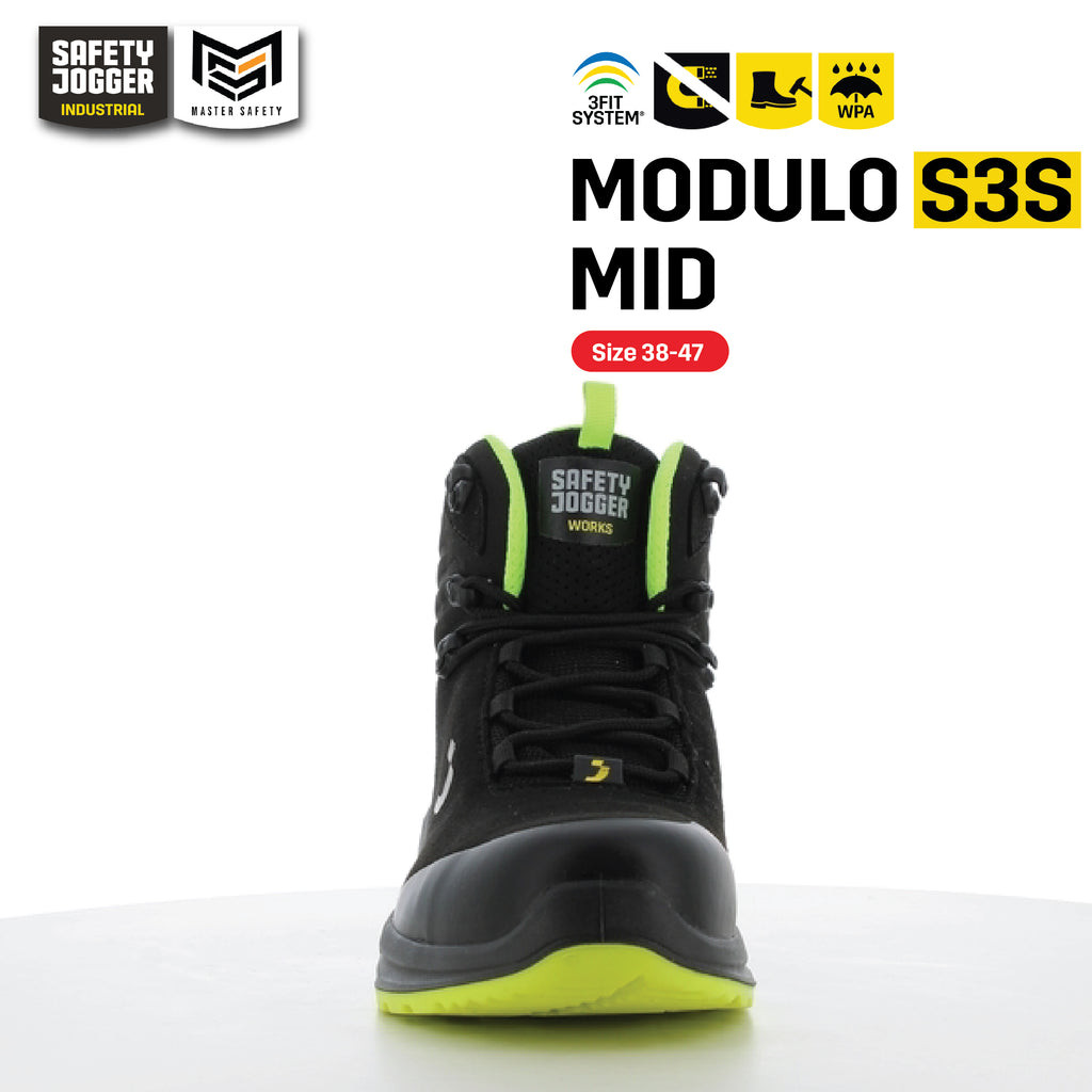 [ของแท้พร้อมส่ง] Safety Jogger รุ่น MODULO S3S MID รองเท้าเซฟตี้หุ้มข้อ ...