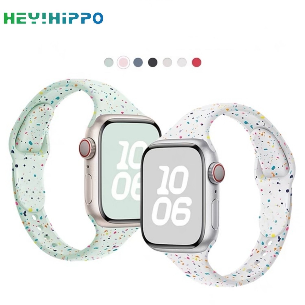 สายซิลิโคนเอวเล็กเหมาะสําหรับสมาร์ทวอทช์ซีรีส์ 9/8/7/6/SE/5/4 ดีไซน์จุด ...