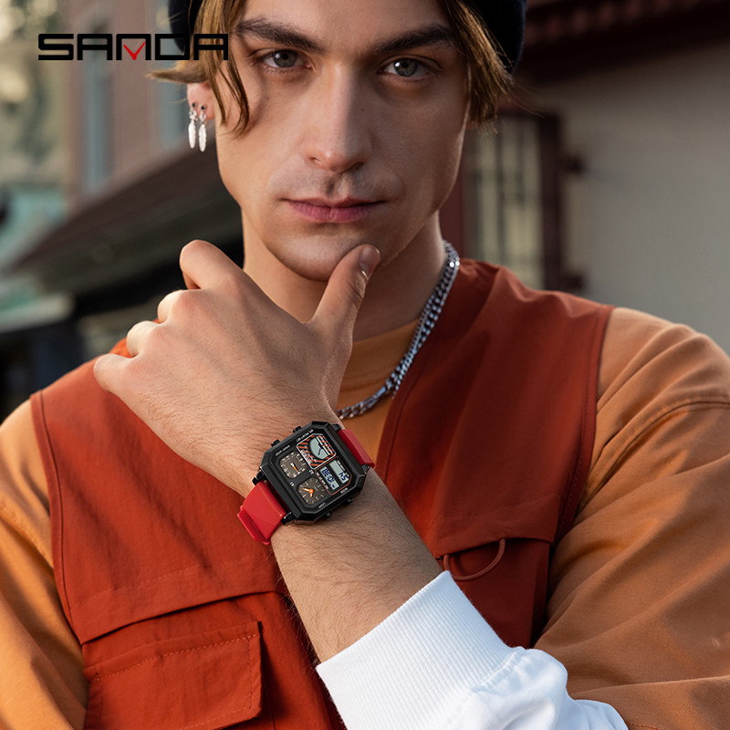 Sand Square Dial High-end Multi Display ส่วนบุคคล Cool กีฬากันน้ํา ...