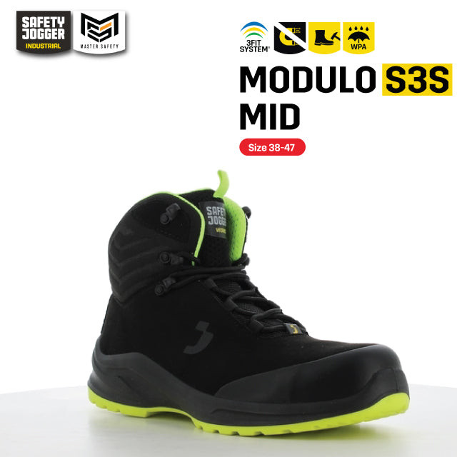 [ของแท้พร้อมส่ง] Safety Jogger รุ่น MODULO S3S MID รองเท้าเซฟตี้หุ้มข้อ ...