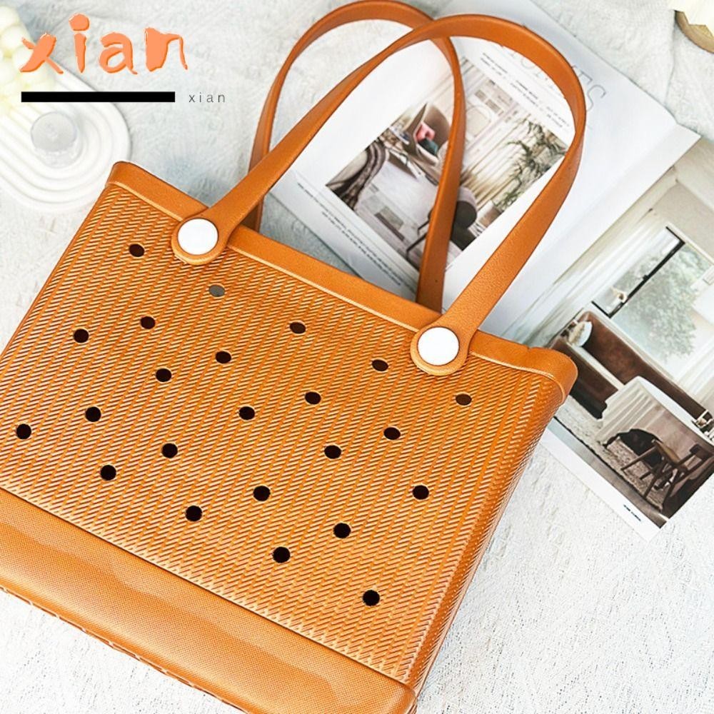 Xianen Boggs Bag, EVA กระเป๋าชายหาดความจุขนาดใหญ่, กระเป๋าถือกันน้ําที่ ...