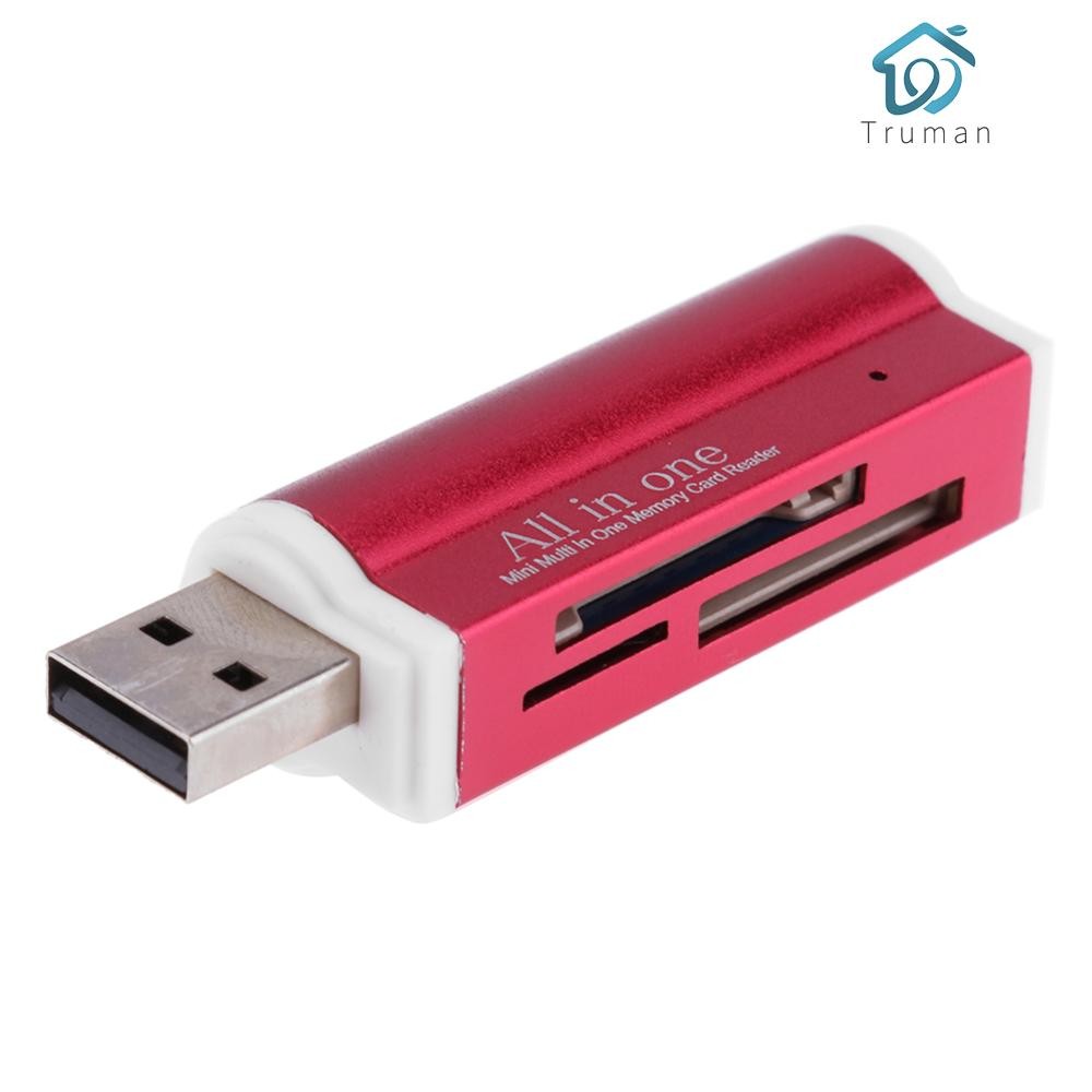 Usb2.0 4 in 1 Multi Memory Card Reader สําหรับ SD/SDHC/Mini SD/MMC/TF ...