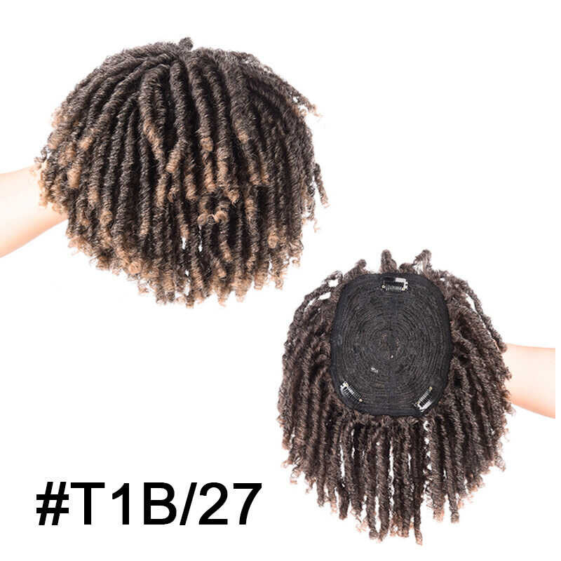 Dreadlocks Toupee Men Wigs Sof Synthetic Closure Handmade Dread Locs ...