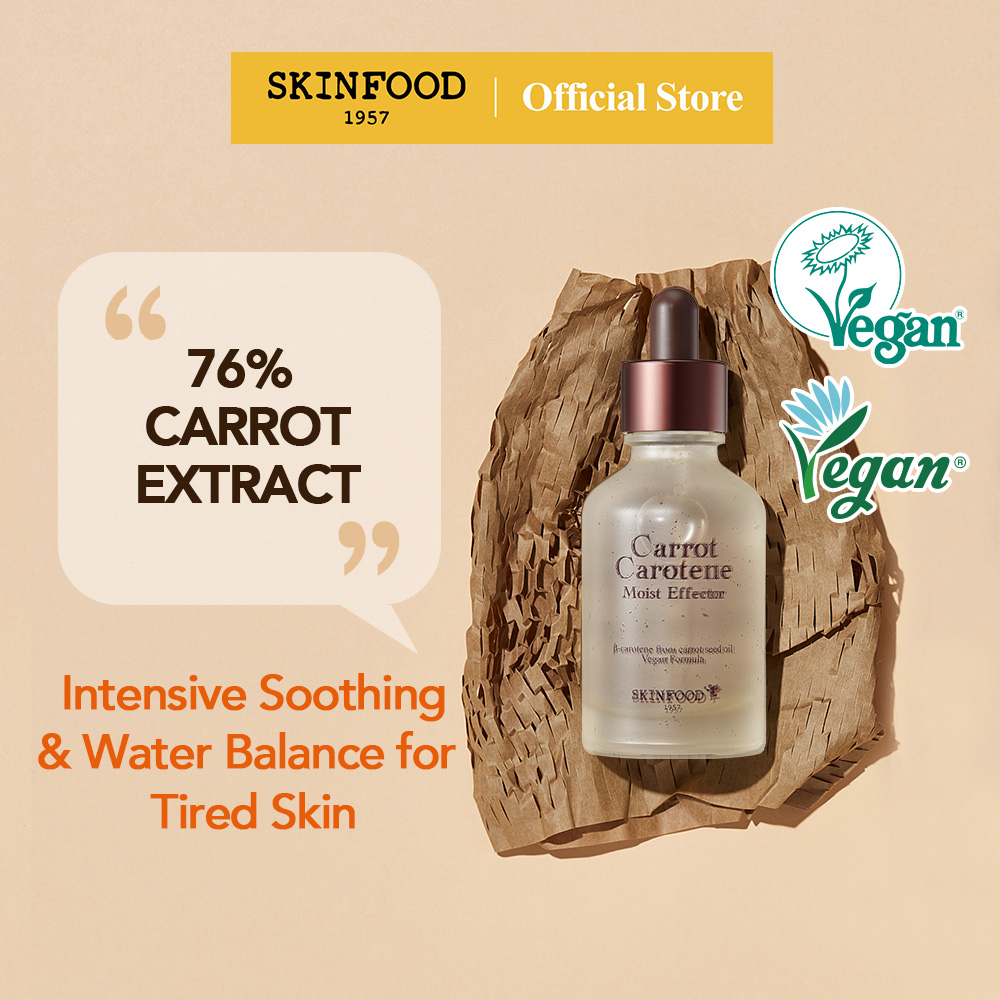 SKINFOOD 100 Vegan Carrot Carotene Moist Serum 52ml Instantly Relieve ...