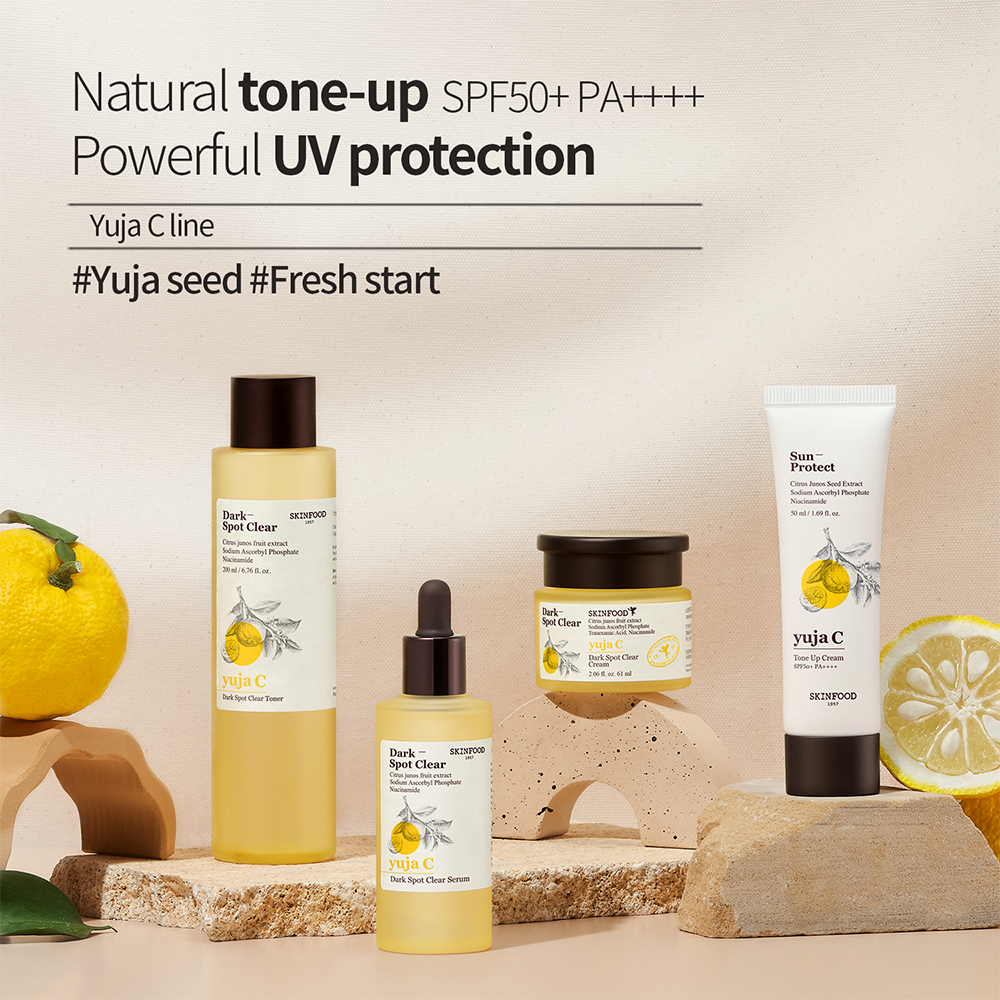SKINFOOD Yuja C Tone Up Sunscreen SPF50 PA 50ml - skinfood_official.th ...