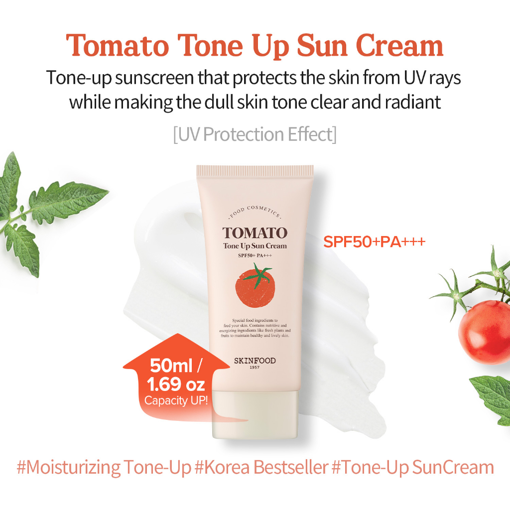 SKINFOOD Tomato Tone-Up Sunscreen SPF50 PA 40ml - skinfood_official.th ...