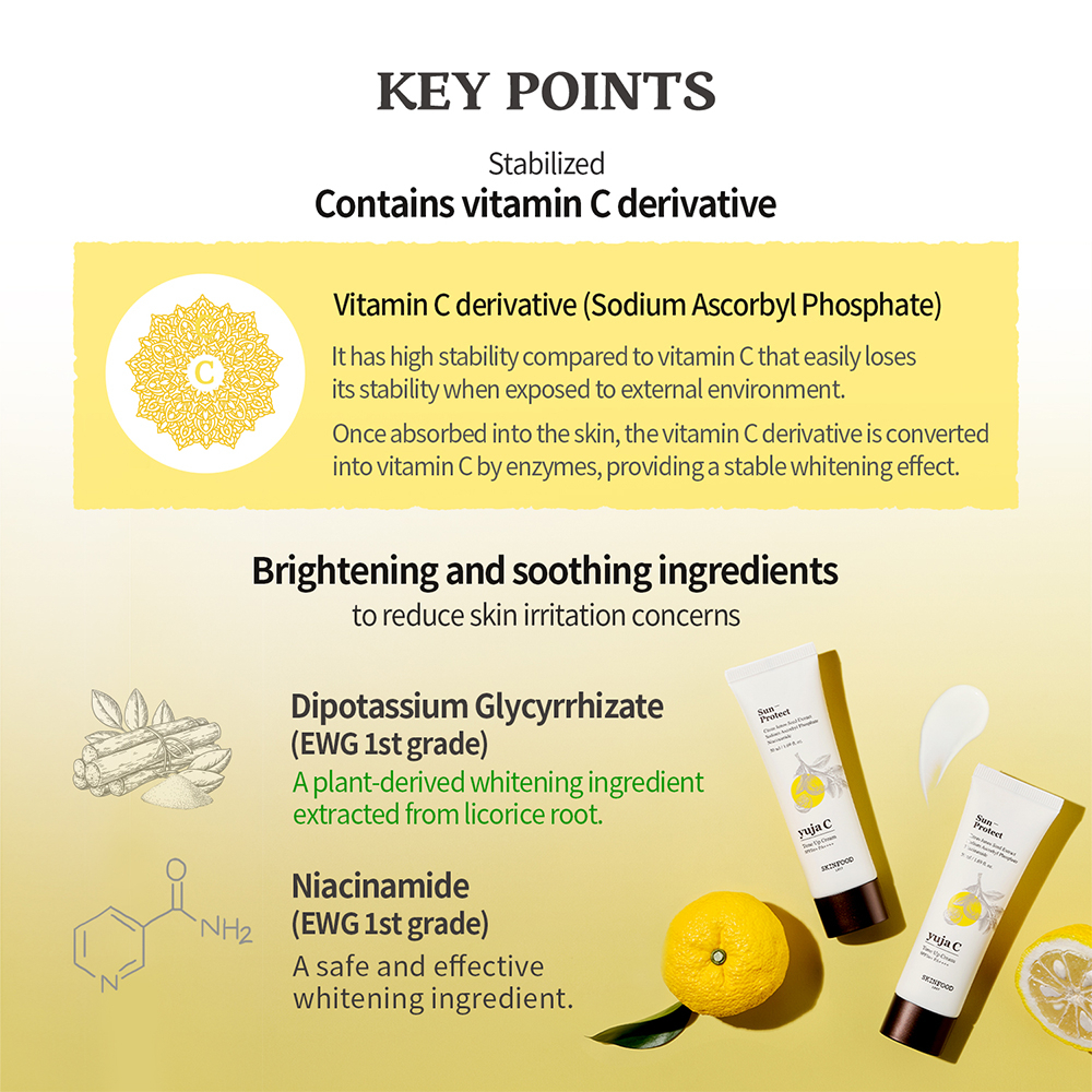 SKINFOOD Yuja C Tone Up Sunscreen SPF50 PA 50ml - skinfood_official.th ...
