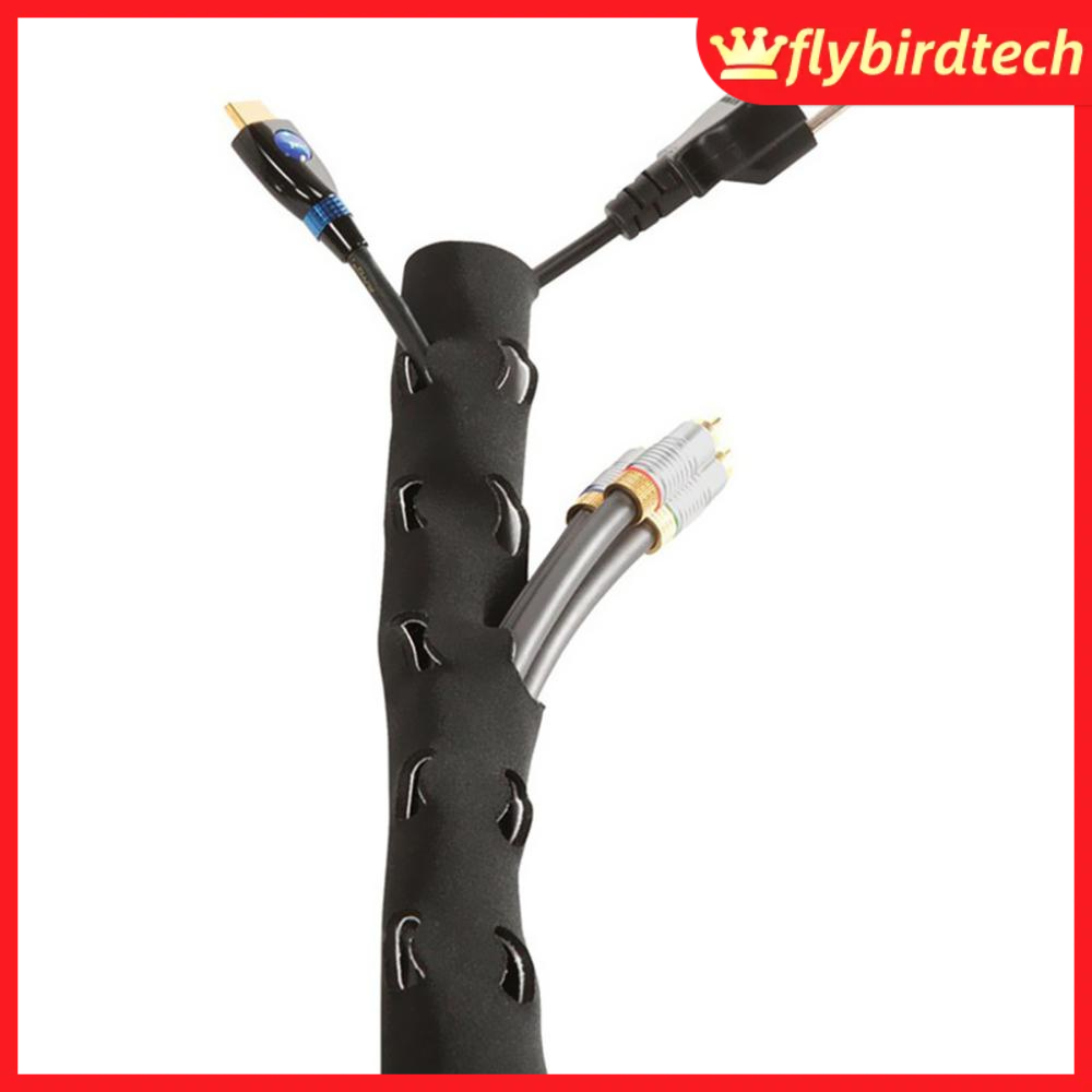 FLY Cable Concealer Management Sleeve Wire Organizer for TV Computer ...
