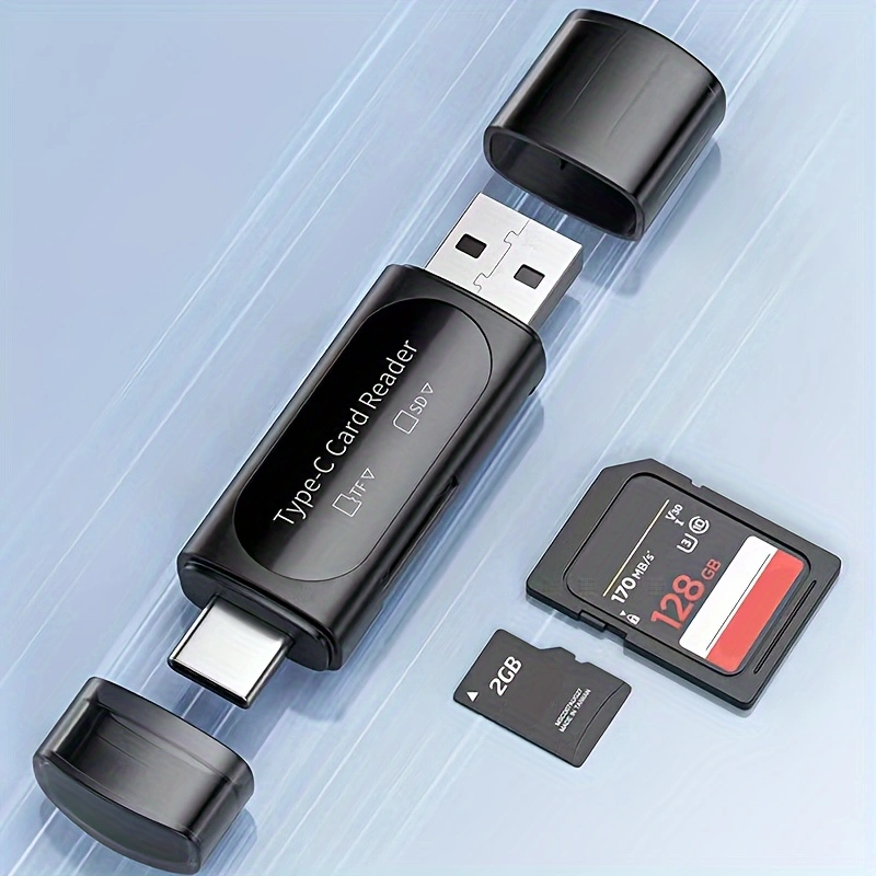 อะแดปเตอร์การ์ดรีดเดอร์ USB Micro SD 4in1 Type C USB A เป็น SD Micro SD ...