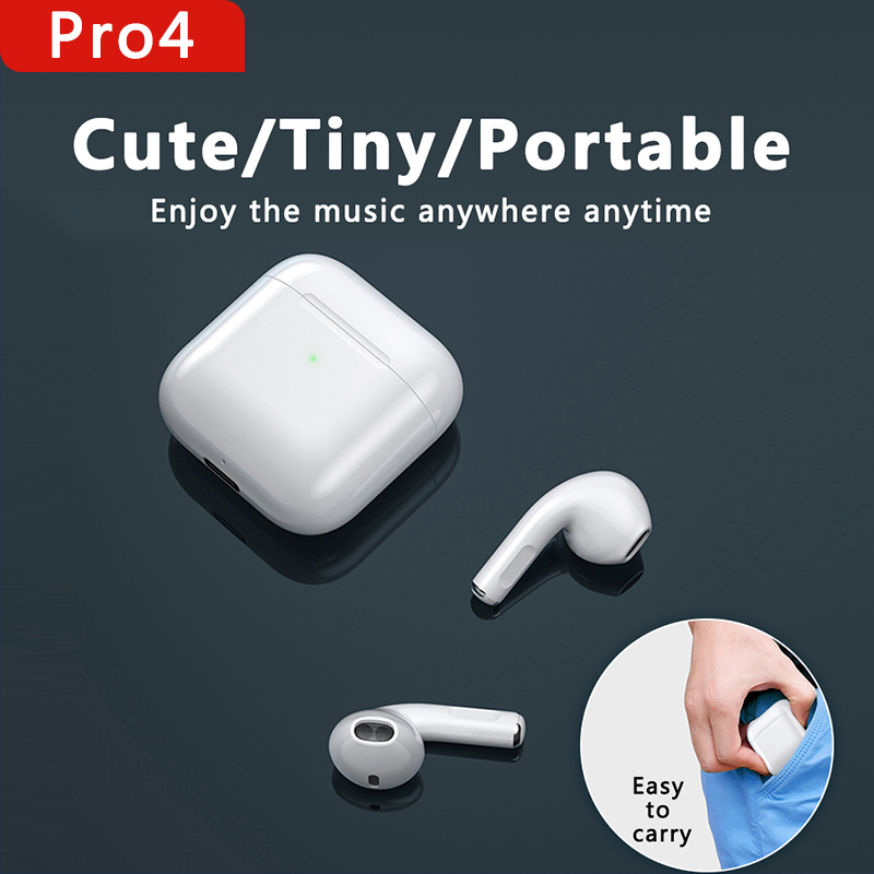 Hqai Pro4 TWS หูฟังไร้สาย Pro 4 หูฟังบลูทูธ หูฟัง InPods สําหรับ ...