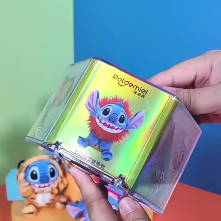 พร้อมส่ง,????????กล่องจุ่ม POTDEMIEL: Disney Stitch 100 year พวงกุญแจล ...