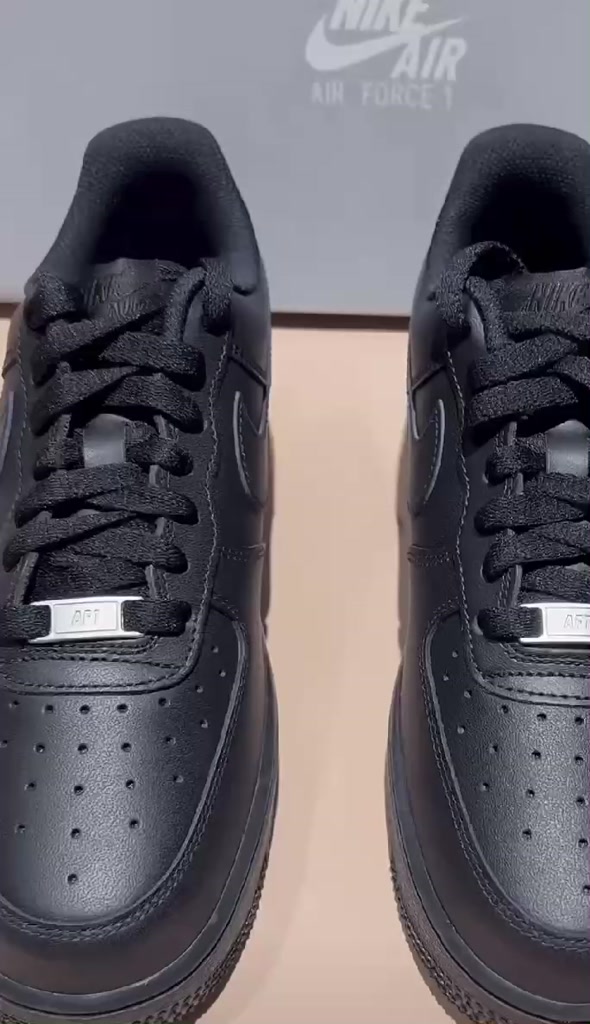 [Official distributor] Nike Air Force1 AF1 White/Black/Wheat Low ...