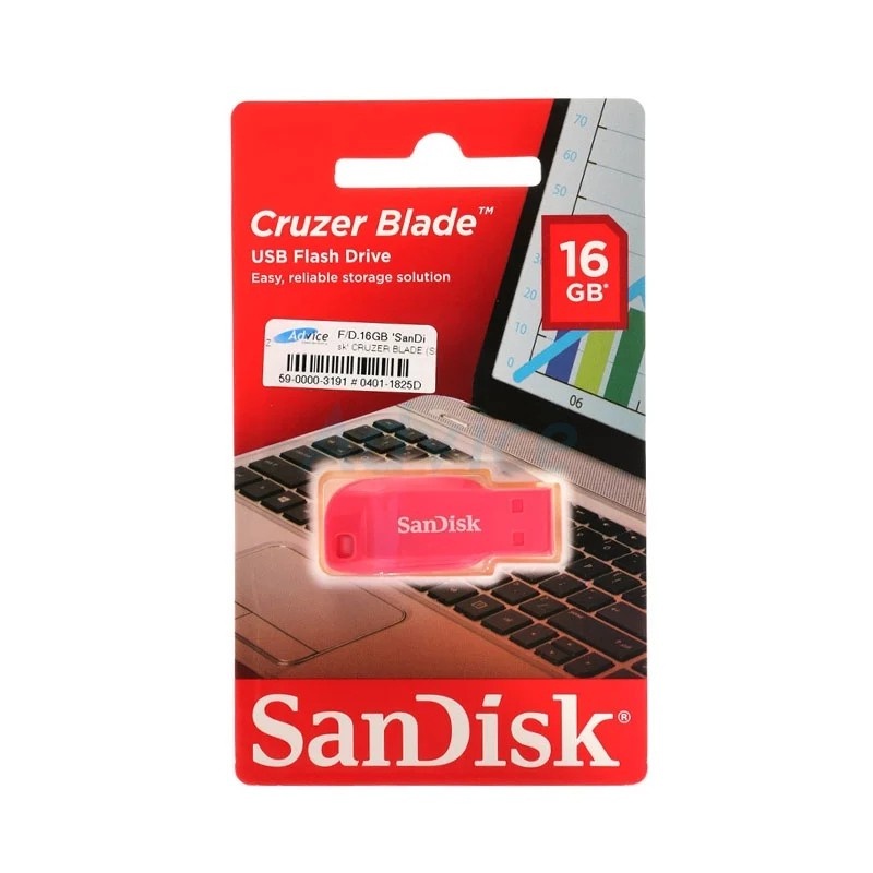 SANDISK 16GB Flash Drive CRUZER BLADE (SDCZ50C) Pink - advice ...