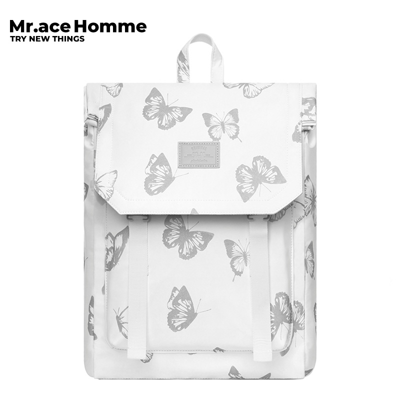 Mr. ace Homme Backpack กระเป๋าเป้สะพายหลัง กระเป๋านักเรียน สะท้อนแสง ...