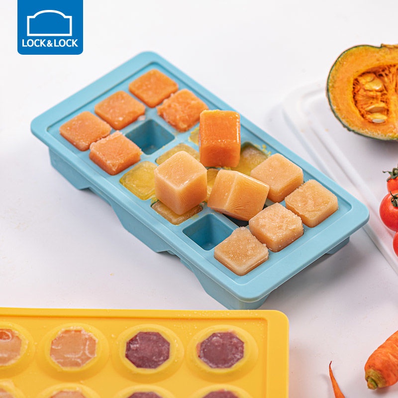 Lock & Lock Ice Hockey Ice Cube Round Mold Food Grade Silicone Ice Box ...