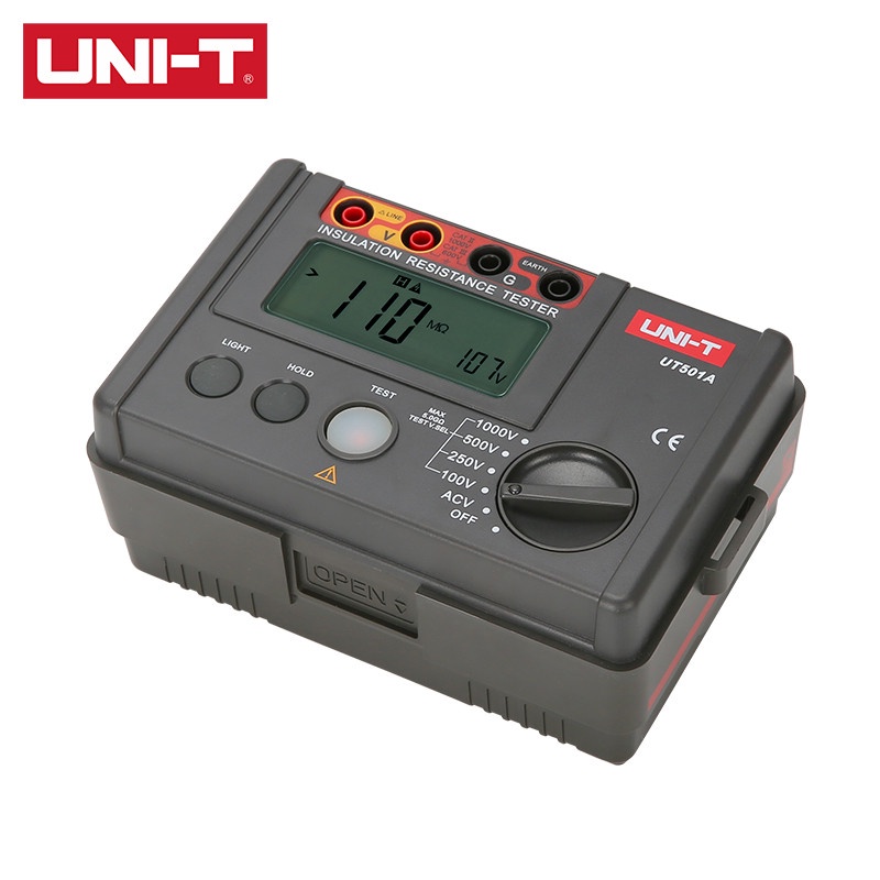 เครื่องวัดความต้านทานดิจิทัล UNI-T UT502A UT501A 0-1000V 500-2500V เมกะ ...
