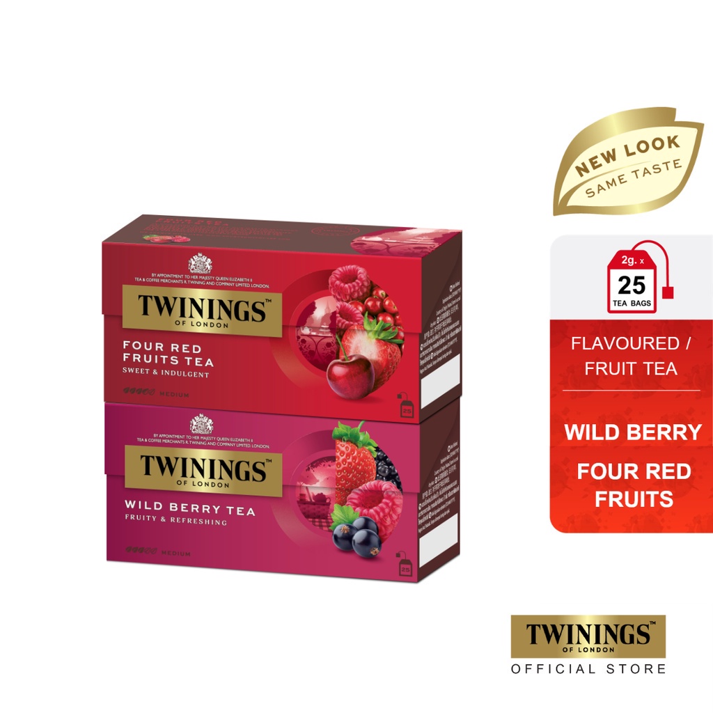 ทไวนิงส์ ชารสโฟร์ เรด ฟรุ้ต และ ชารสไวลด์ เบอร์รี่ Twinings Four Red ...