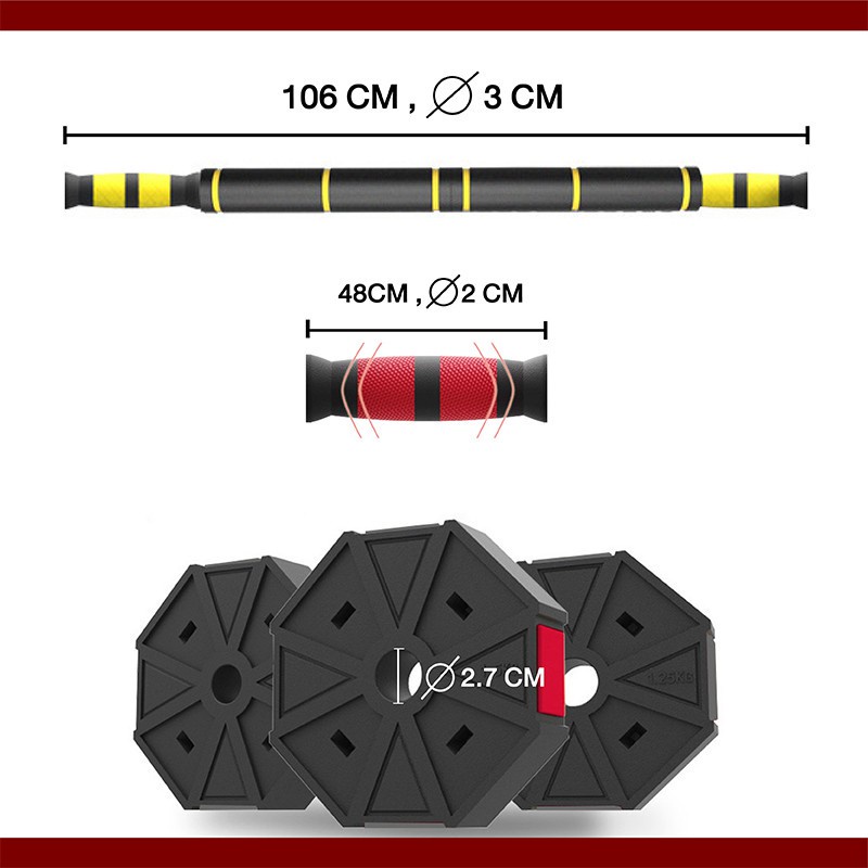 XtivePRO Hex Dumbbell 2in1 20 kg ดัมเบลแปดเหลี่ยม ปรับน้ำหนักได้ ยกน้ำหนัก สร้างกล้ามเนื้อ ...