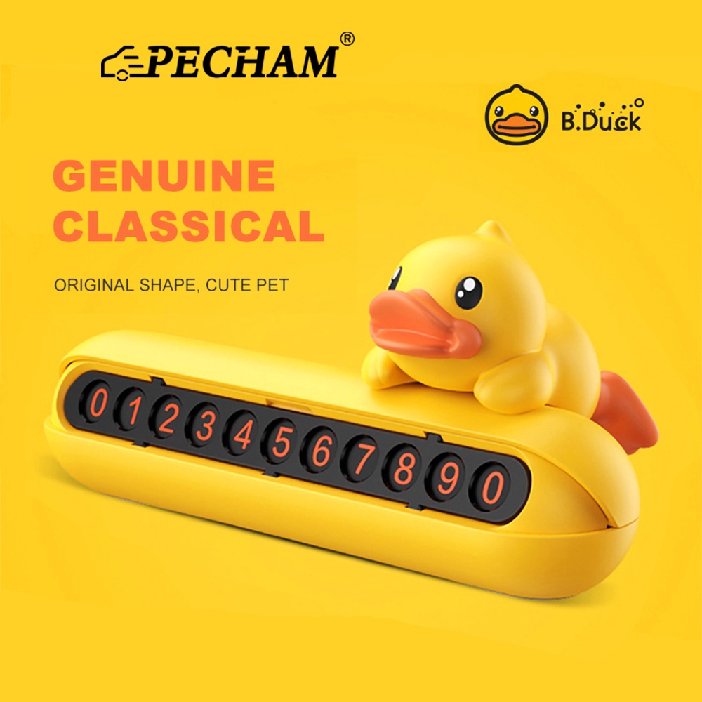 PECHAM สติกเกอร์ตัวเลข ป้ายหมายเลขโทรศัพท์ จอดรถชั่วคราว รูปหมีฮาร์โค่น่ารัก สําหรับตกแต่งรถยนต์ ...