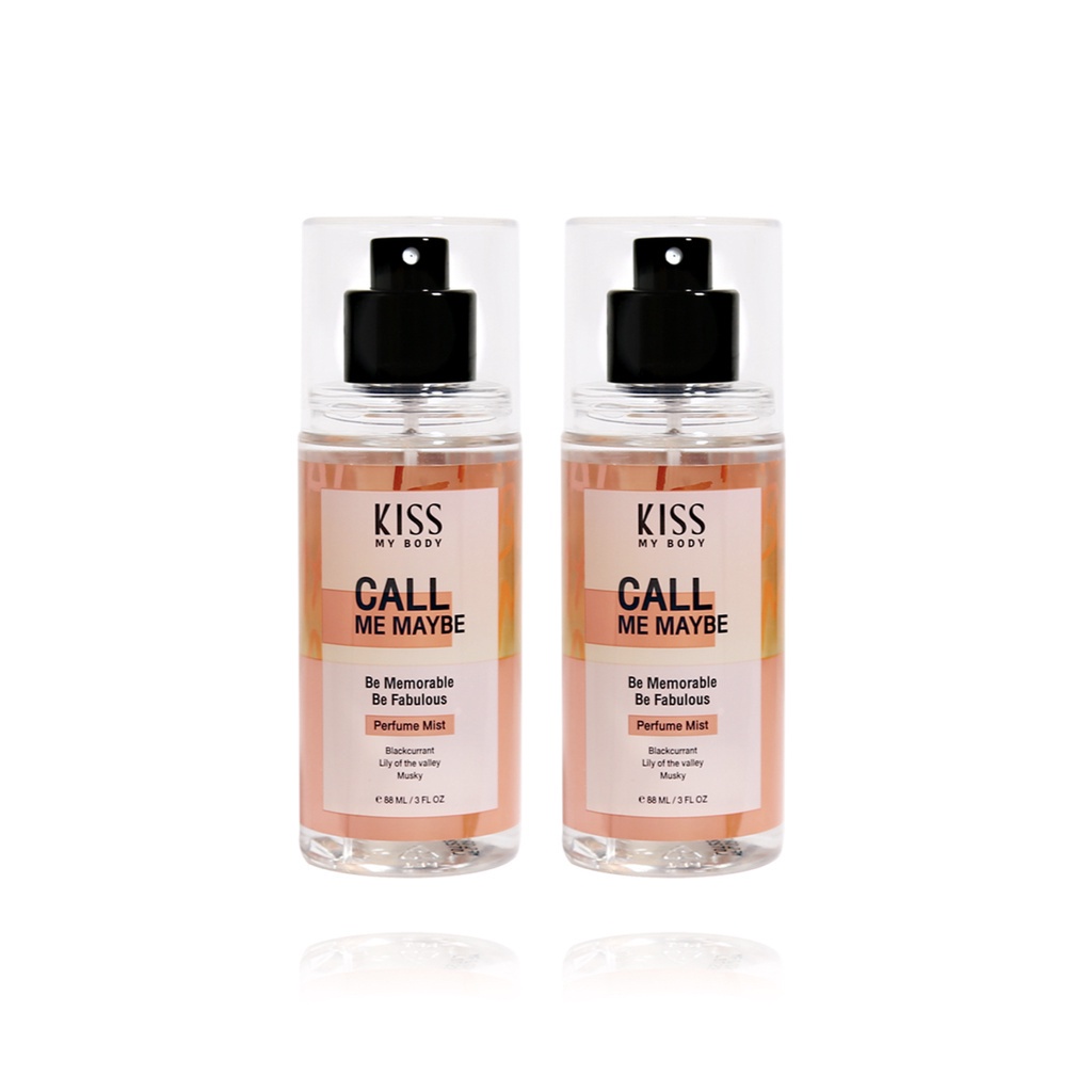 น้ำหอม แพ็คคู่ Kiss My Body Perfume Body Mist 88ml สเปรย์น้ำหอม กลิ่น ...