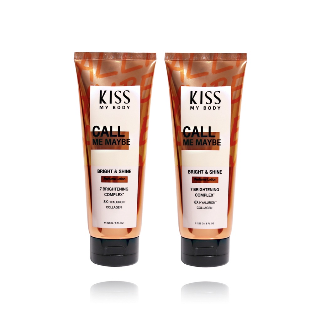 โลชั่น แพ็คคู่ Kiss My Body Bright Shine โลชั่น น้ำหอม 226g. กลิ่น คอ ...