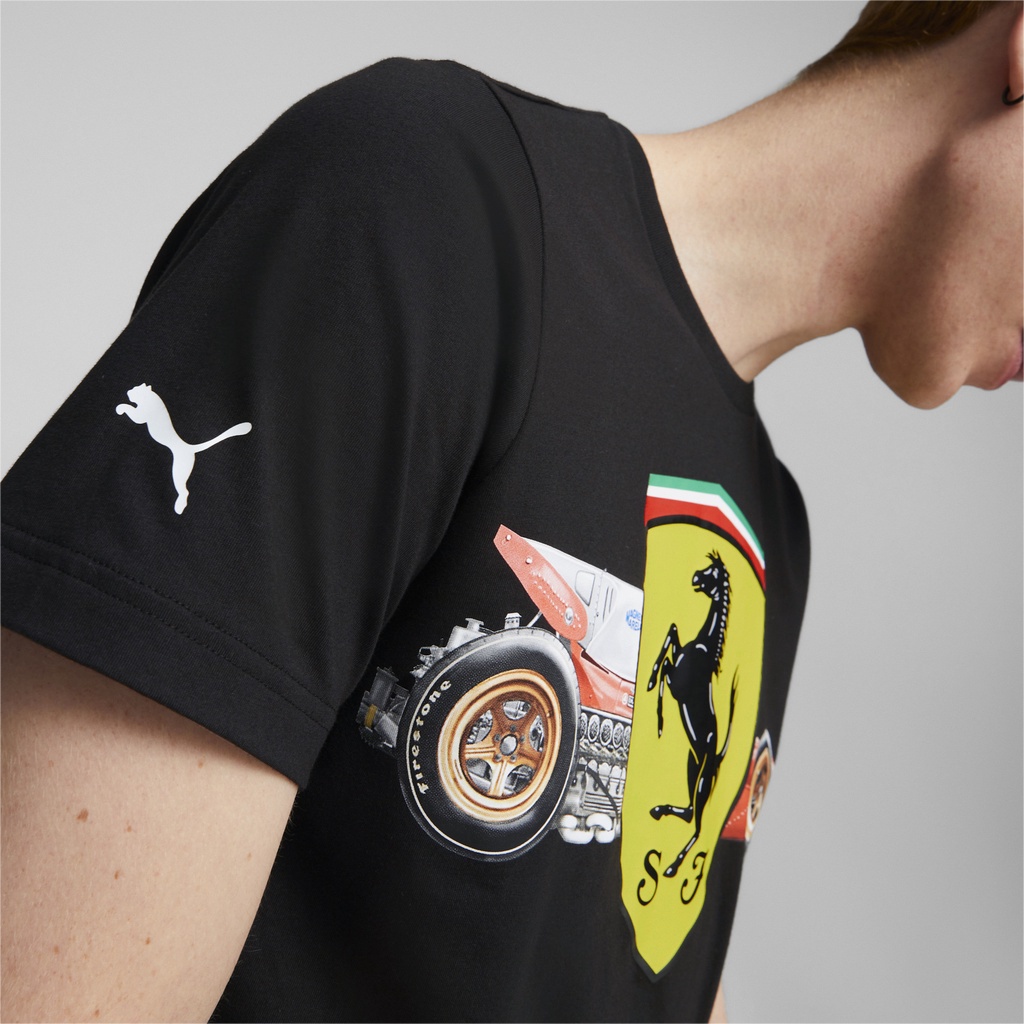 PUMA AUTO - เสื้อยืดผู้ชาย Scuderia Ferrari Shield สีดำ - APP ...