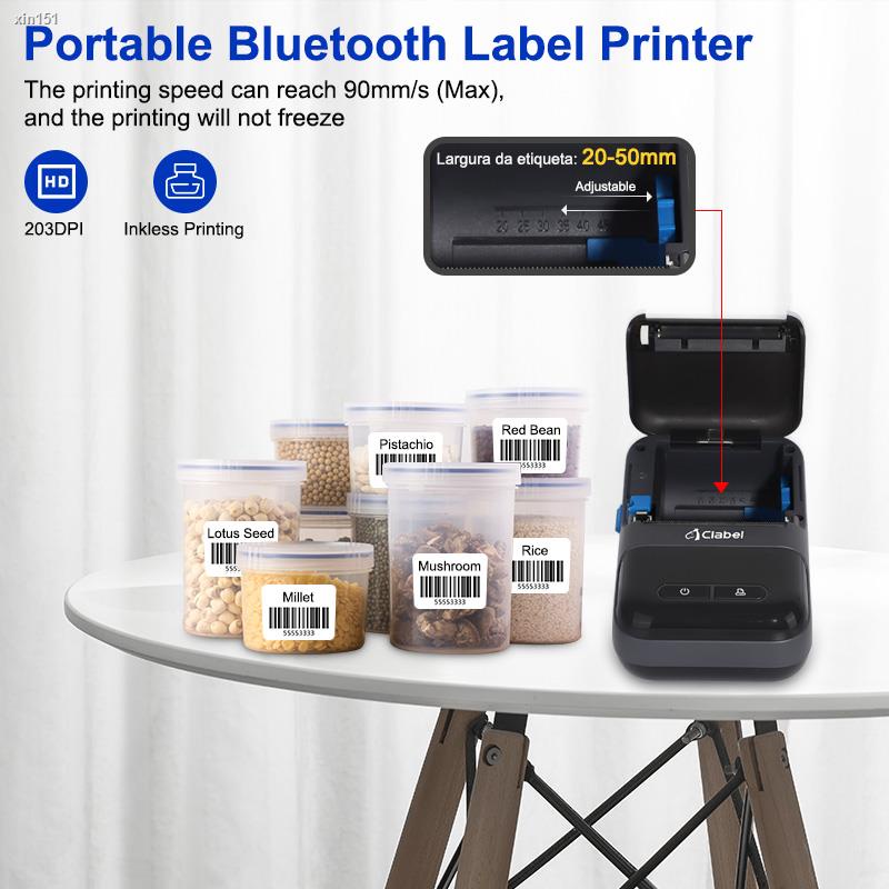 Local DeliveryCLABEL 220B Label Printer Mini Label Maker Price Tag ...