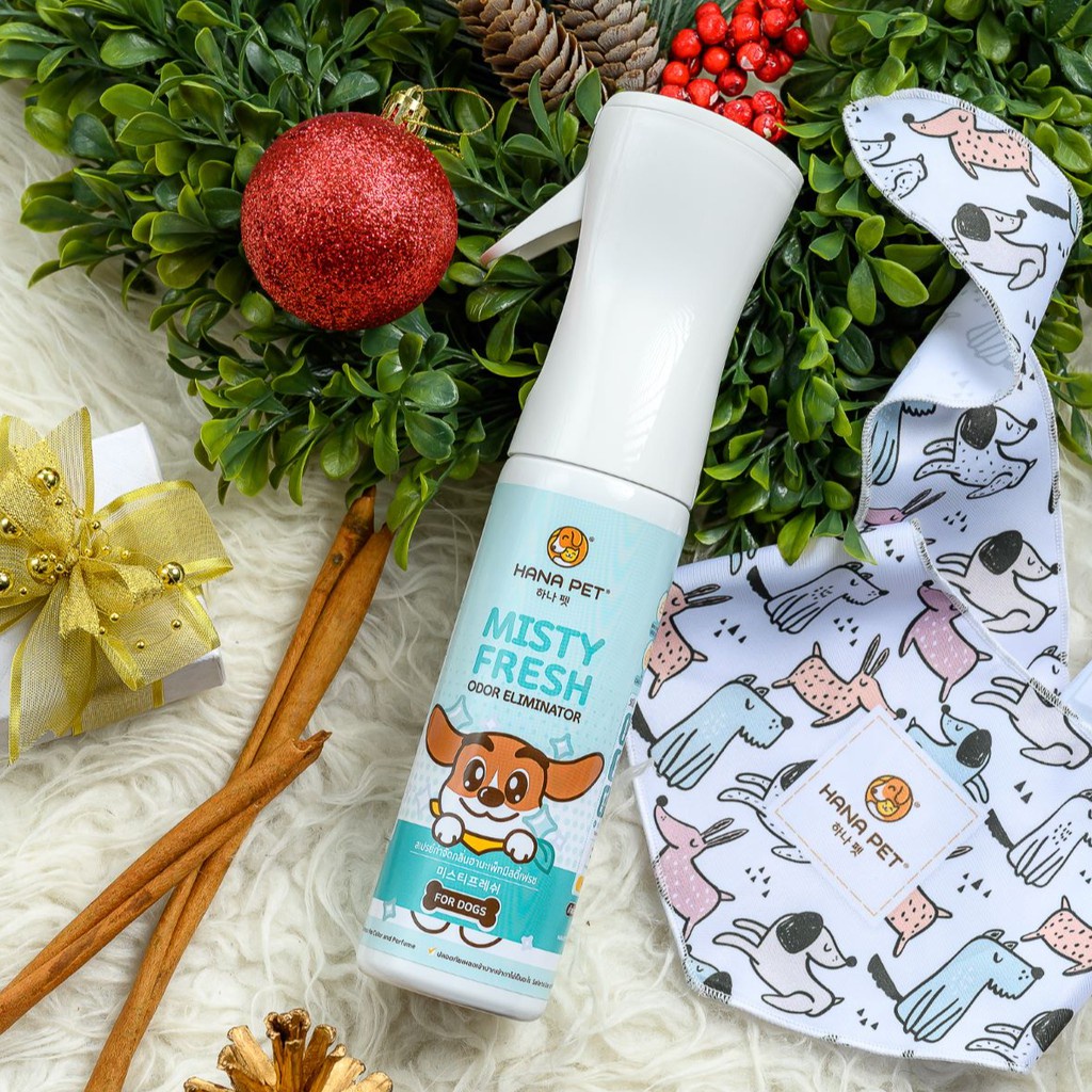 Hana Pet แชมพูอาบน้ำสุนัข JOY(สูตรใหม่) ลดคันและตุ่มแดง สเปรย์กำจัดกลิ่น สเปรย์ฆ่าเชื้อ ...