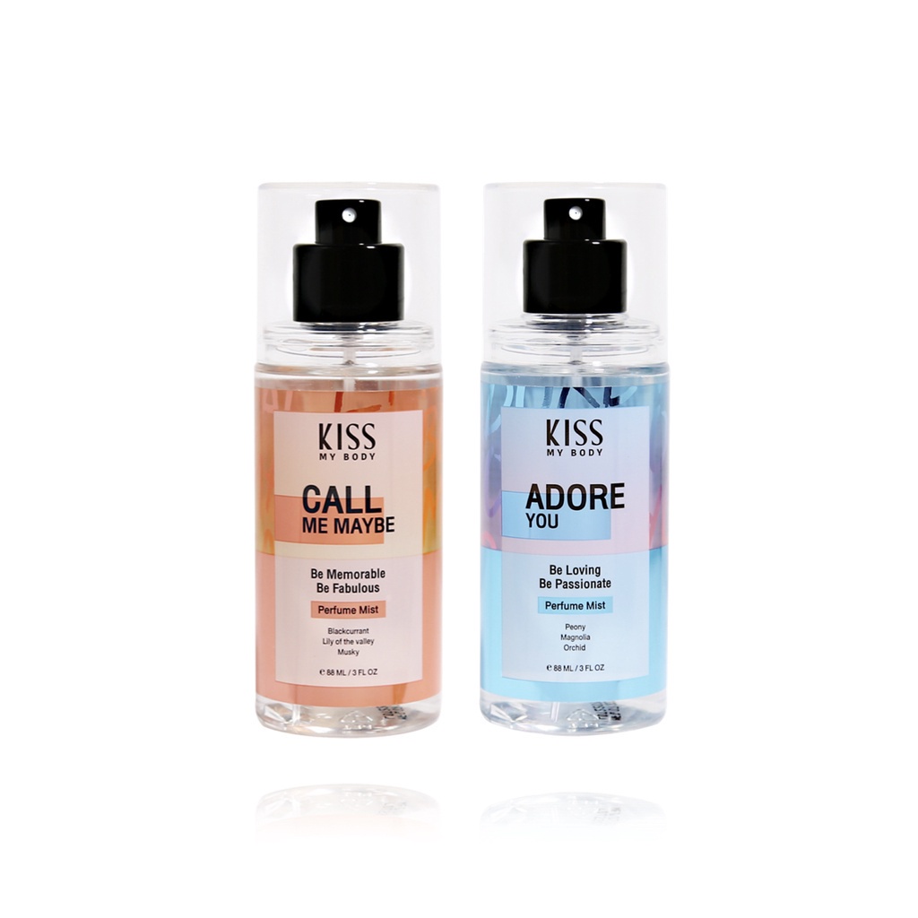 น้ำหอม แพ็คคู่ Kiss My Body คิส มาย บอดี้ Perfume Body Mist 88 ml ...