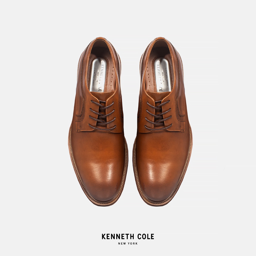 KENNETH COLE รองเท้าทางการผู้ชาย รุ่น PREWITT LACE UP PT สีน้ำตาล ( DRS ...