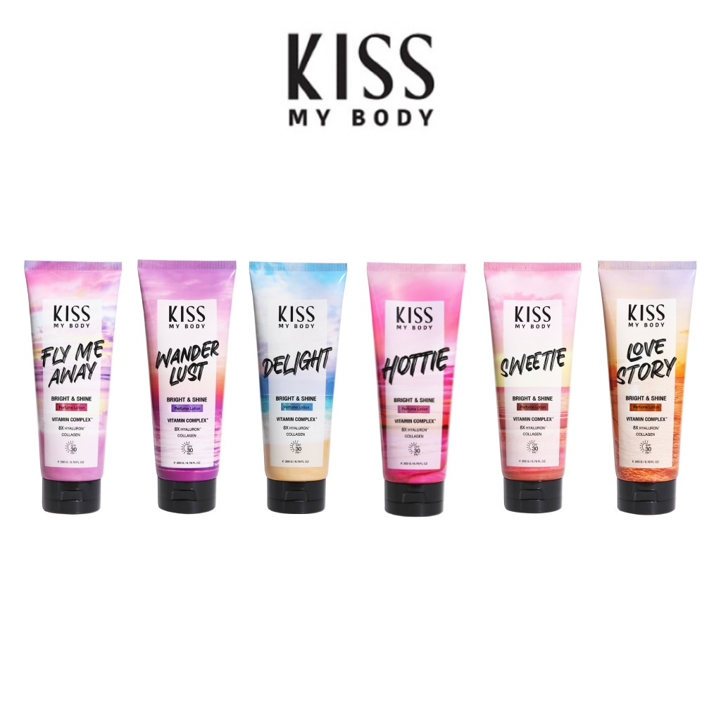 โลชั่นน้ำหอมกันแดดSPF30 PAKiss My Body Bright Shine SPF30 PA โลชั่น ...