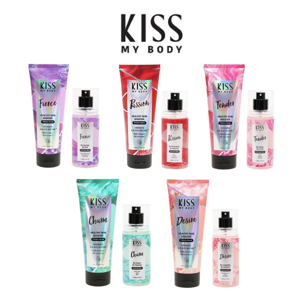 ซื้อคู่สุดคุ้ม Kiss My Body เซ็ต Pefume Serum เซรั่ม SPF30 PA คู่กับ สเปรย์ น้ำหอม กลิ่น Passion ...