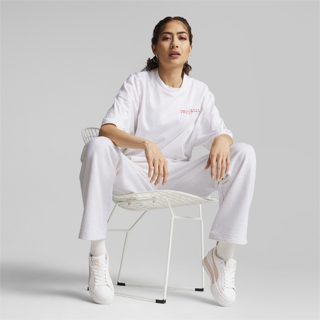 PUMA EVOLUTION - เสื้อยืดผู้หญิง RECollection Relaxed Tee สีขาว - APP ...