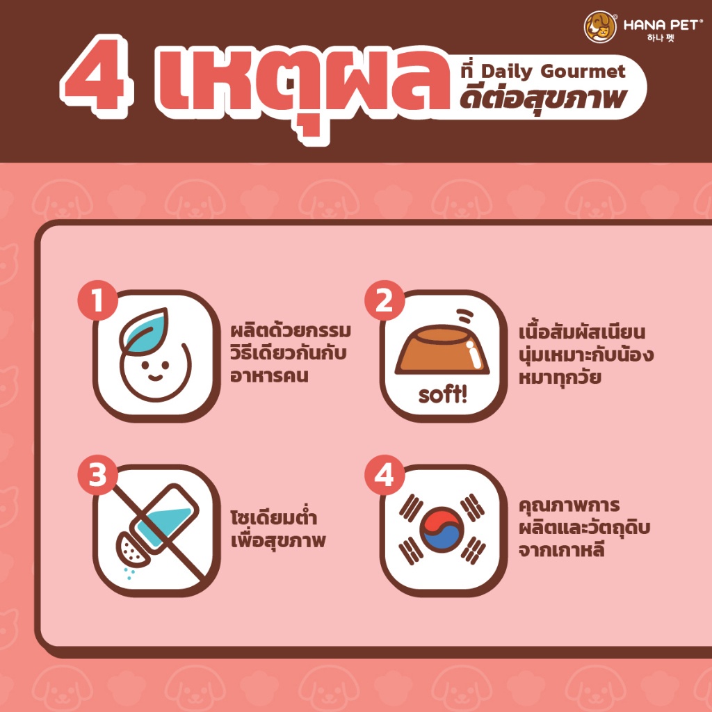 แพ็คคู่ Hana Pet ขนมแมว Tasty Town Daily Gourmet รูปแบบมูสเยลลี่ เนื้อเนียนนุ่ม รสเนื้อปลาพอล ...