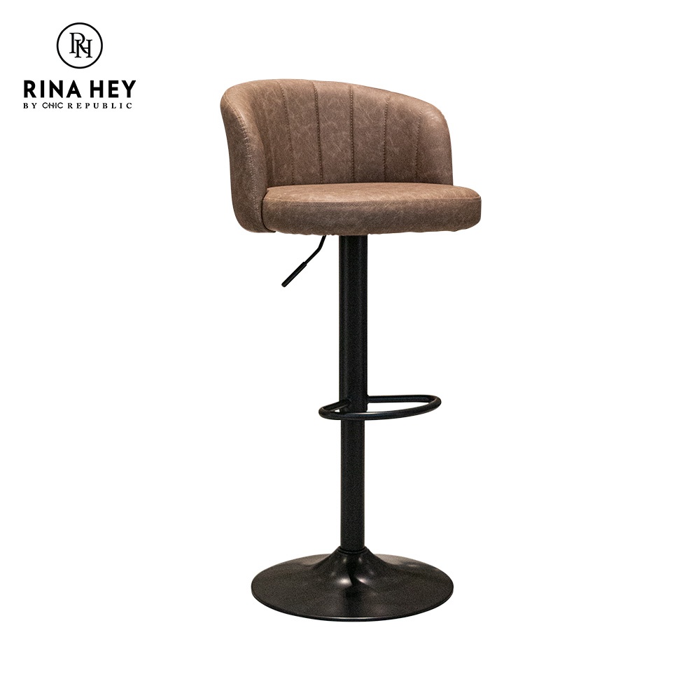 Rina Hey SOBEK,เก้าอี้บาร์หมุนและปรับระดับได้ - สี น้ำตาล - Chic ...