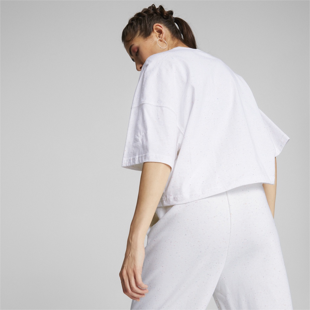 PUMA EVOLUTION - เสื้อยืดผู้หญิง RECollection Relaxed Tee สีขาว - APP ...