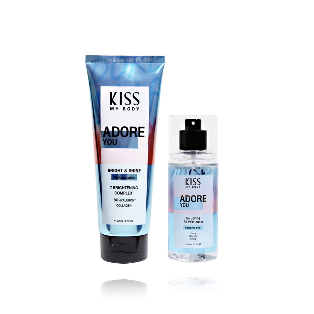 ซื้อคู่สุดคุ้ม Kiss My Body Bright Shine เซ็ตโลชั่นน้ำหอม คู่กับ สเปรย์ ...