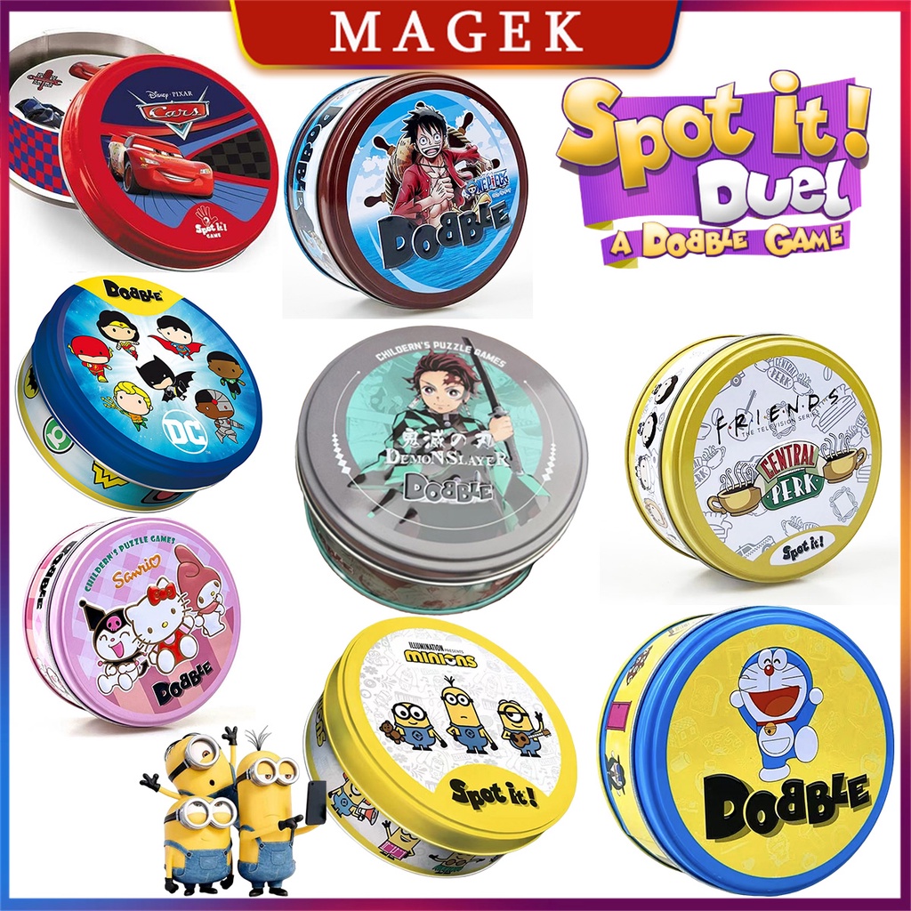 spot it เกมไพ่ ปาร์ตี้ เกมไพ่ ความรู้ความเข้าใจของเด็ก spot it เกมจับ ...