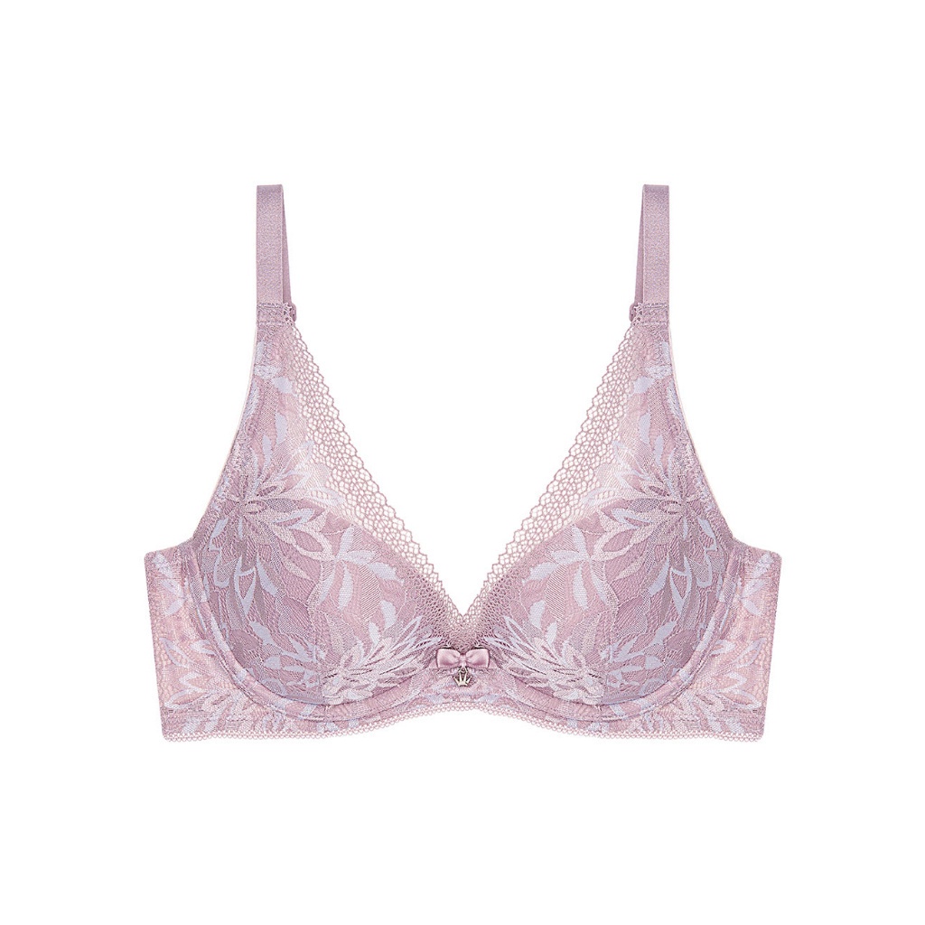 Triumph เสื้อในมีโครง ดันทรง Aqua แบบ Deep V รุ่น Aqua Bloom WHU DV 01 รหัส 10210467 สีม่วง 4239 ...