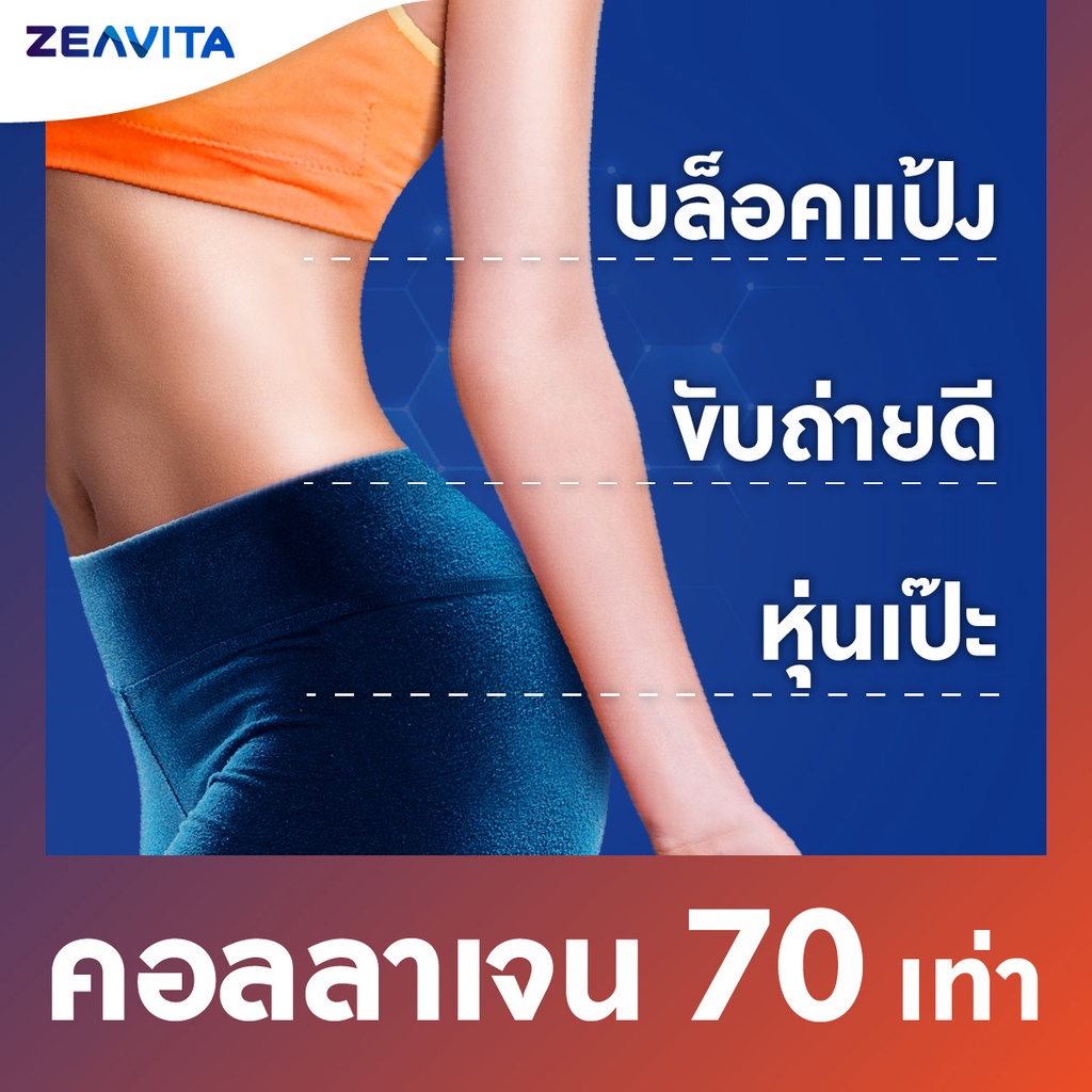 คอลลาเจน 70X พรีไบโอติกส์ เอส-ฟิตต์ (30ซองx1กล่อง) ผิวขาว กลูต้า ผิวกระจ่างใส วิตามิน ดีท็อกซ์ ...