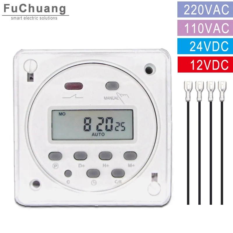 93f Timer Relay CN101A LCD time switch 110VAC 220VAC 12VDC 24VDC 48VDC ...