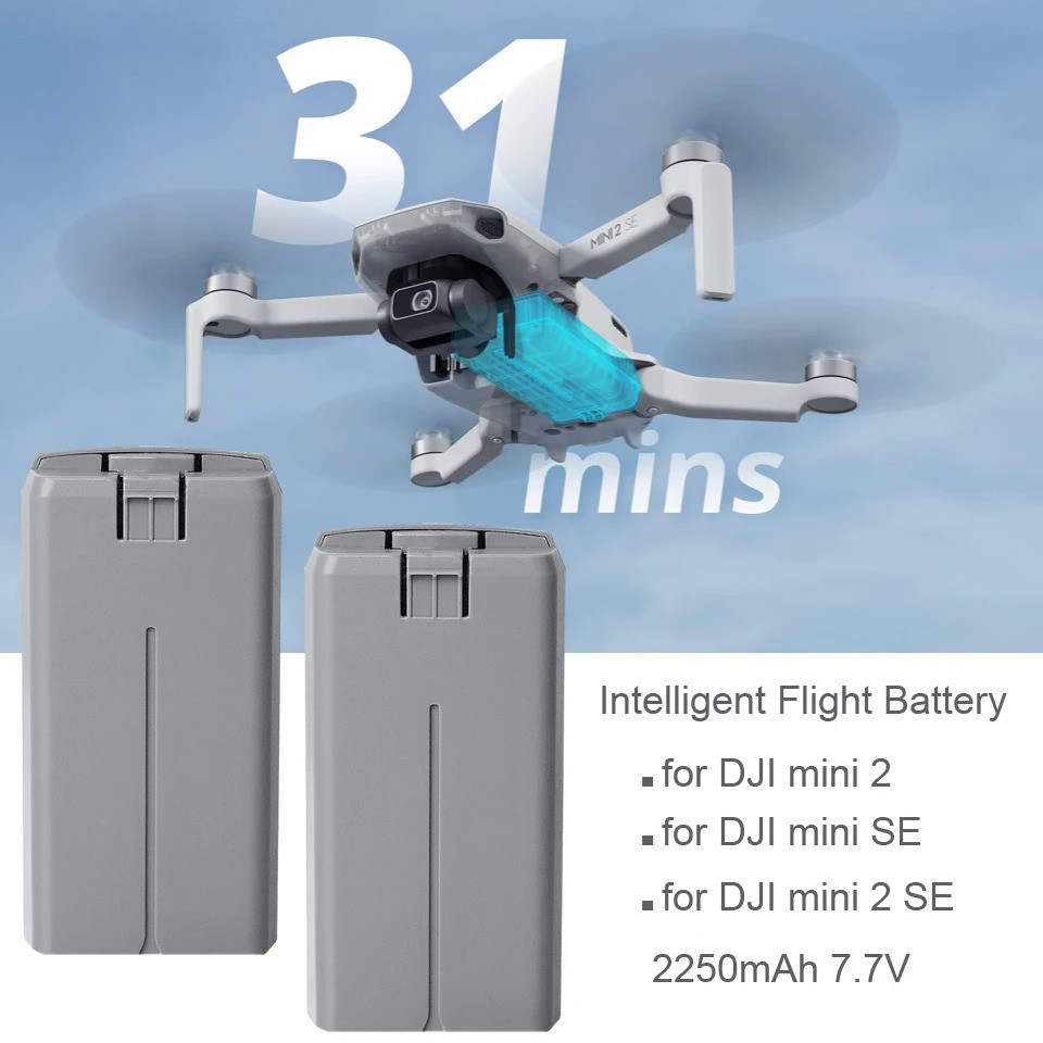 สำหรับ Mini 2แบตเตอรี่2400MAh 31นาทีเที่ยวบินเวลาใช้งานร่วมกับ Mini 2 ...