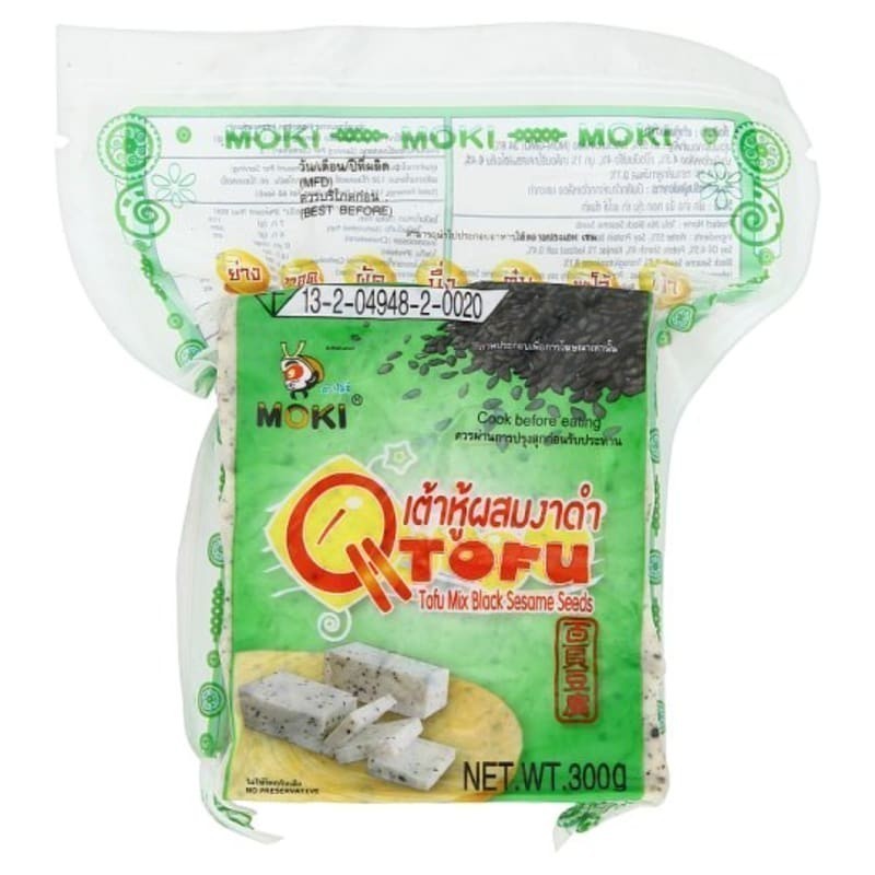 ส่ง 15.03 เต้าหู้ผสมงาดำ ตราโมคิ 300 กรัม/แพ็ค // Tofu Mixed with Black ...