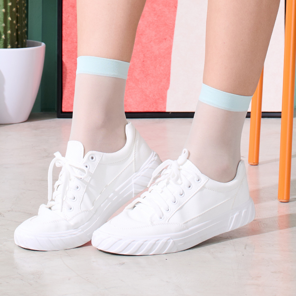 Cherilon เชอรีล่อน ถุงเท้า Candy Socks เนื้อ Sheer Support บาง สวยใส ใส่เย็น กระชับ ยืดหยุ่นดี ...