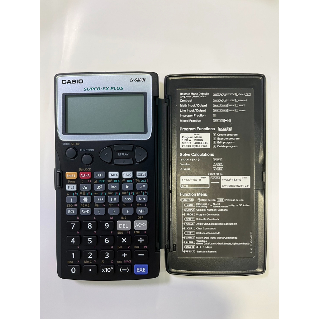 fx-5800P เครื่องคิดเลขวิทยาศาสตร์ Casio ของแท้ ของใหม่ ประกันศูนย์ ลด ...